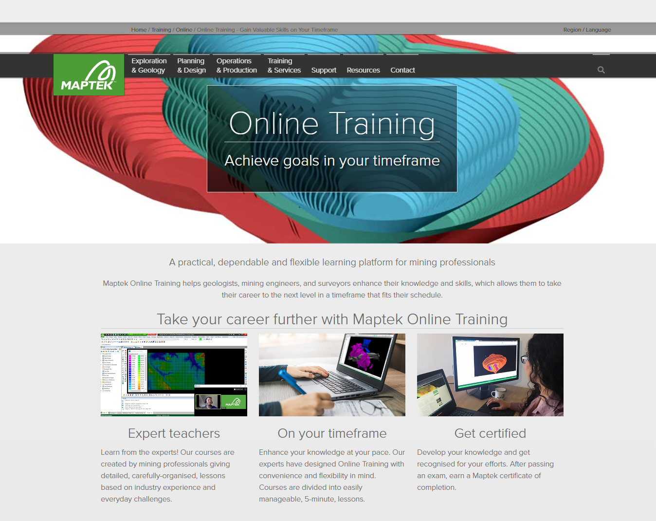 Maptek - Enhance your technical skills for free!