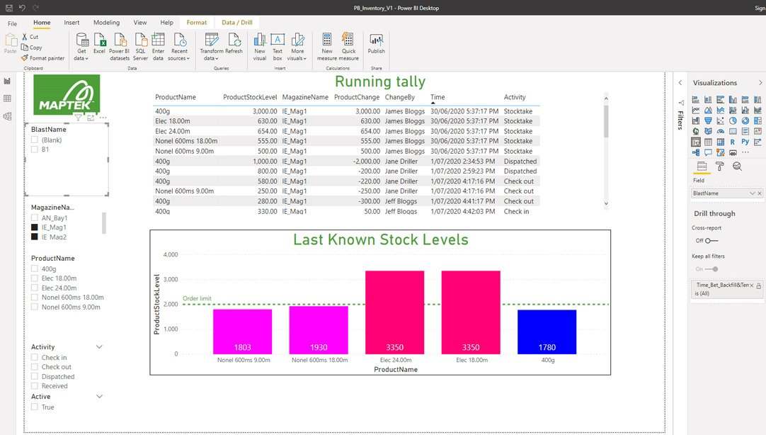 Maptek - Digital explosives inventory management